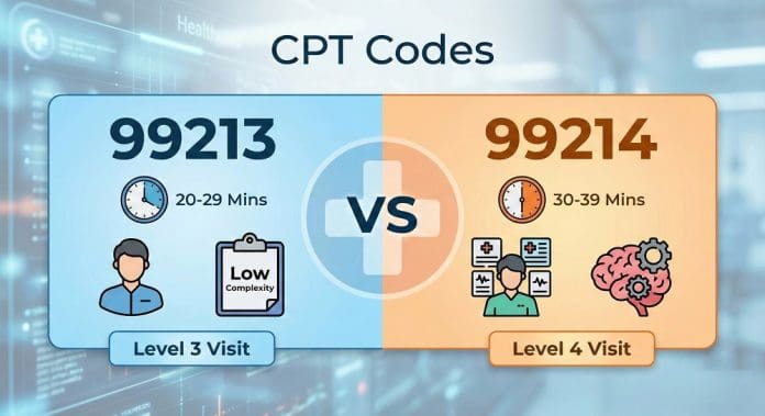 99213 vs 99214 CPT Codes: The Complete Guide for 2025
